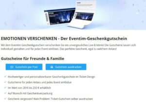 Eventim Gutscheincode 12.9€ 🥇 + 40% Rabatt im Dez. 2025 | Unideal.de