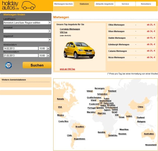 holiday autos Gutscheincode 15€ 🥇 + 15€ Rabatt im Nov. 2025 | Unideal.de